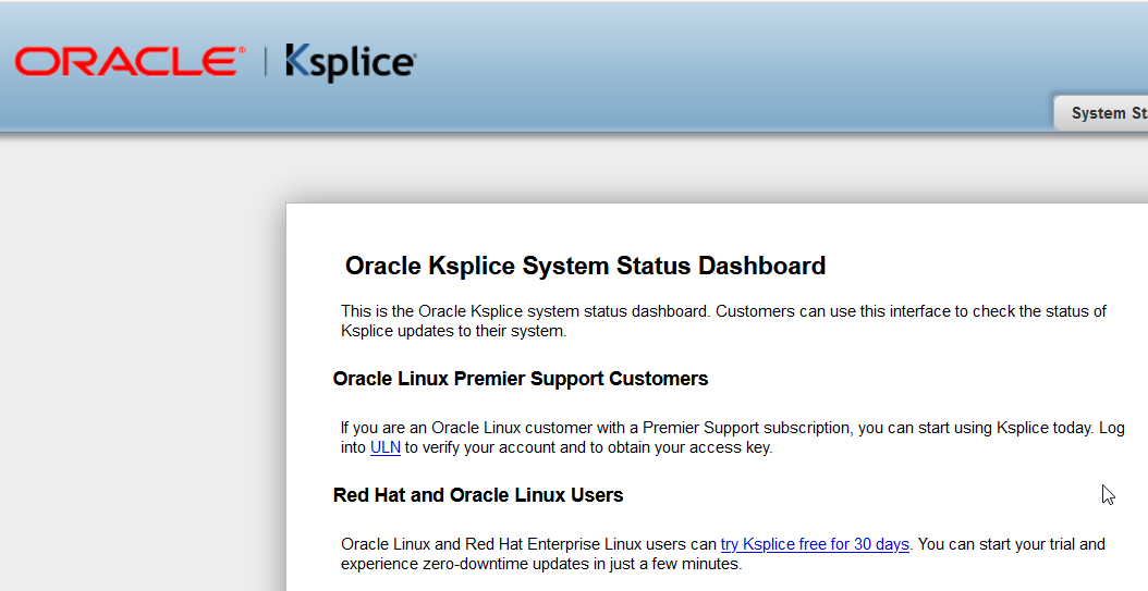 Aggiornamento del kernel senza riavviare con Ksplice – valent